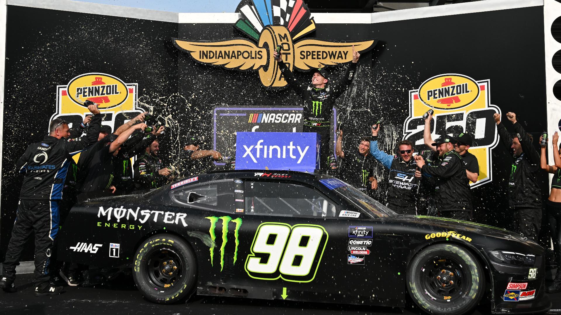 Riley Herbst wins NASCAR Xfinity Series race at Indianapolis | wthr.com