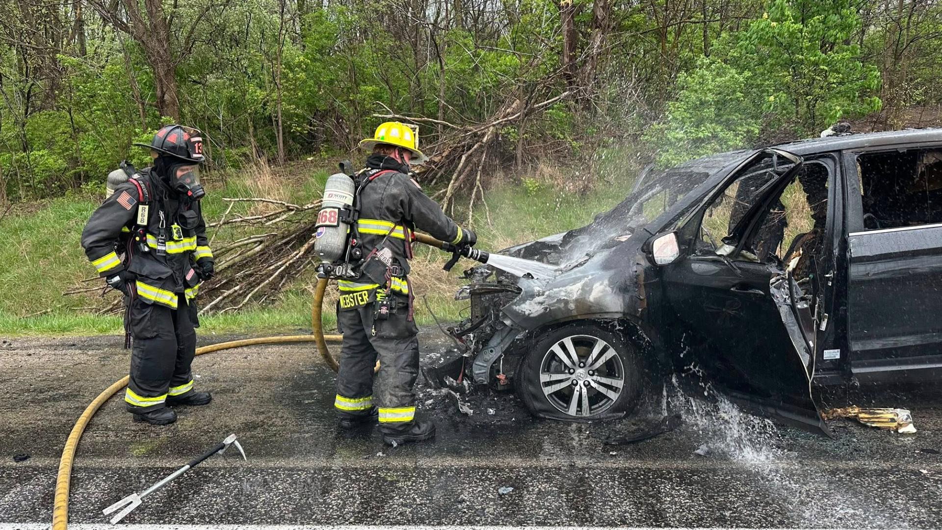 Car Hit Lightning