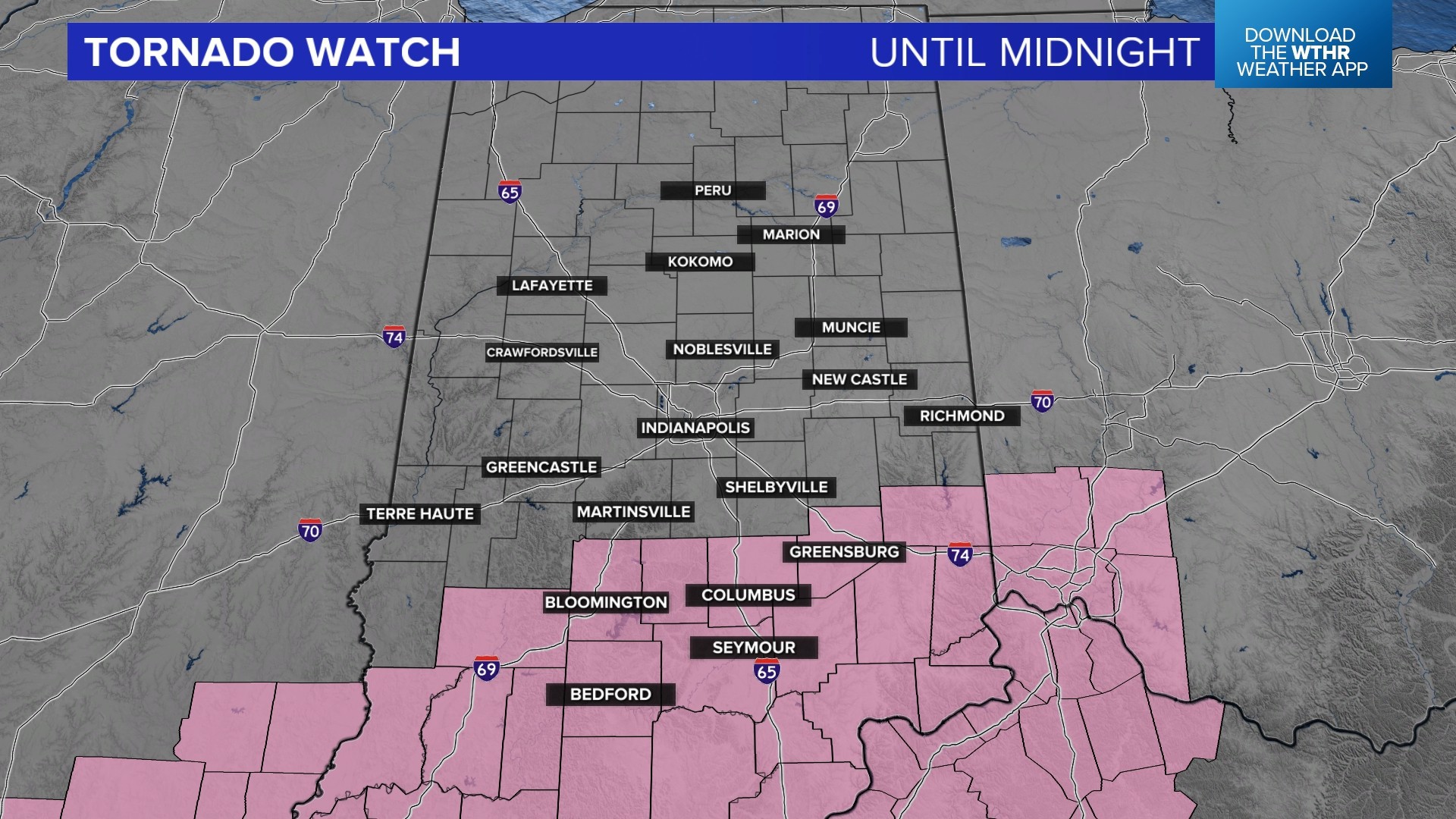 Tornado watch in parts of Indiana as remnants of Beryl approach | wthr.com