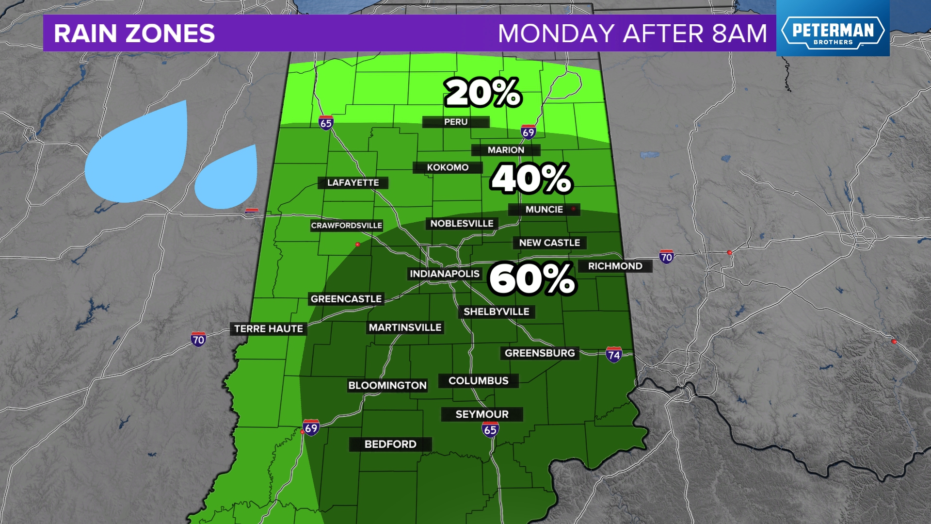 Tracking rain showers returning to Indiana on Monday | wthr.com
