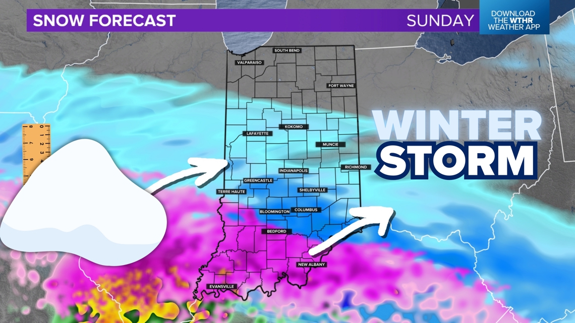 Winter Storm Warning in effect for most of central Indiana starting ...