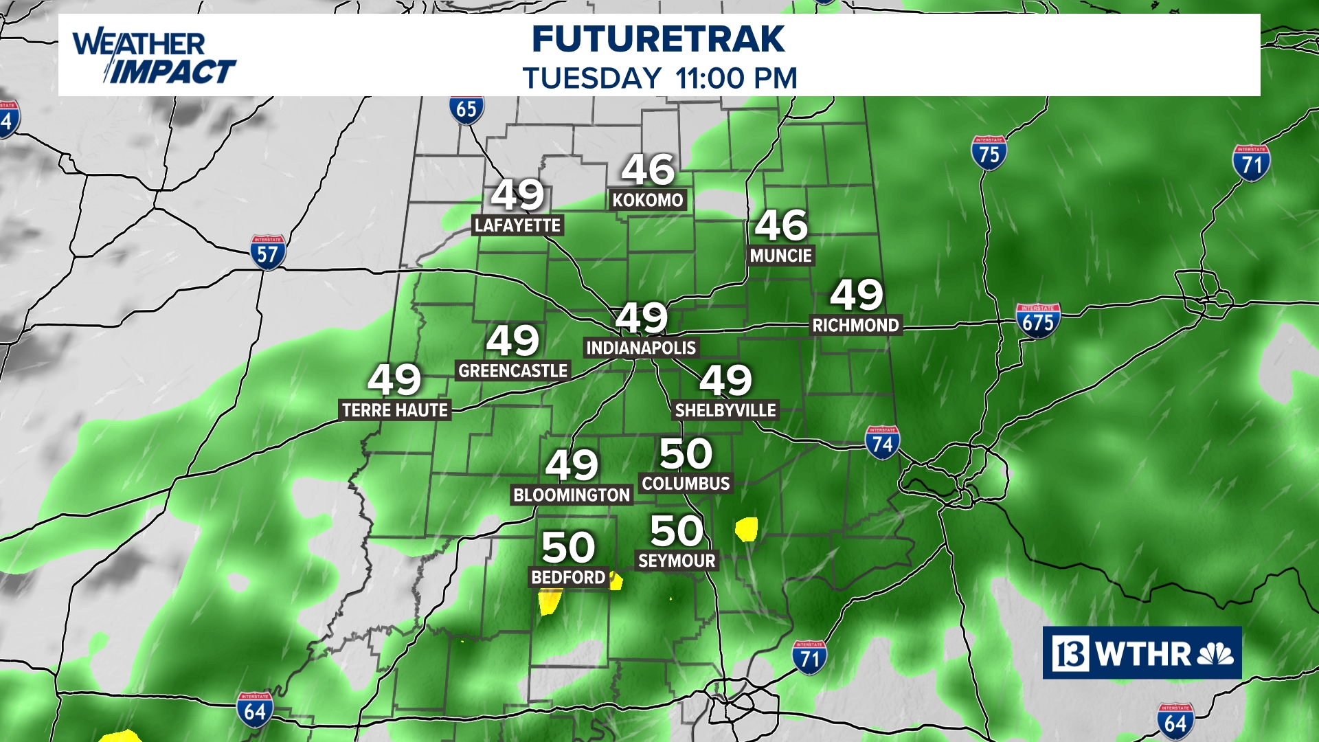 Cooler, rainy mid-week weather | 13Weather Blog | wthr.com