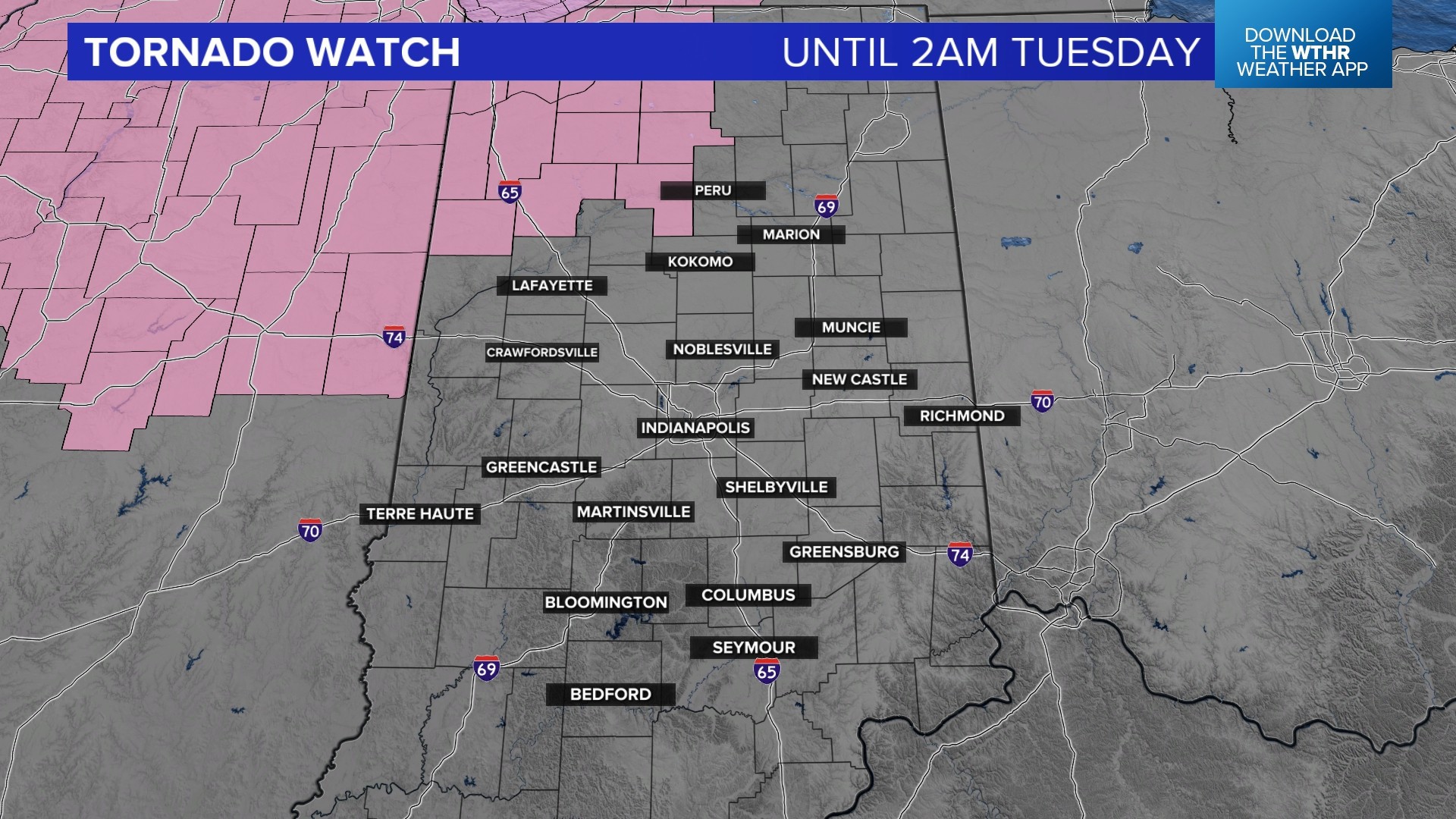 Tornado Watch declared in Northwestern Indiana | wthr.com