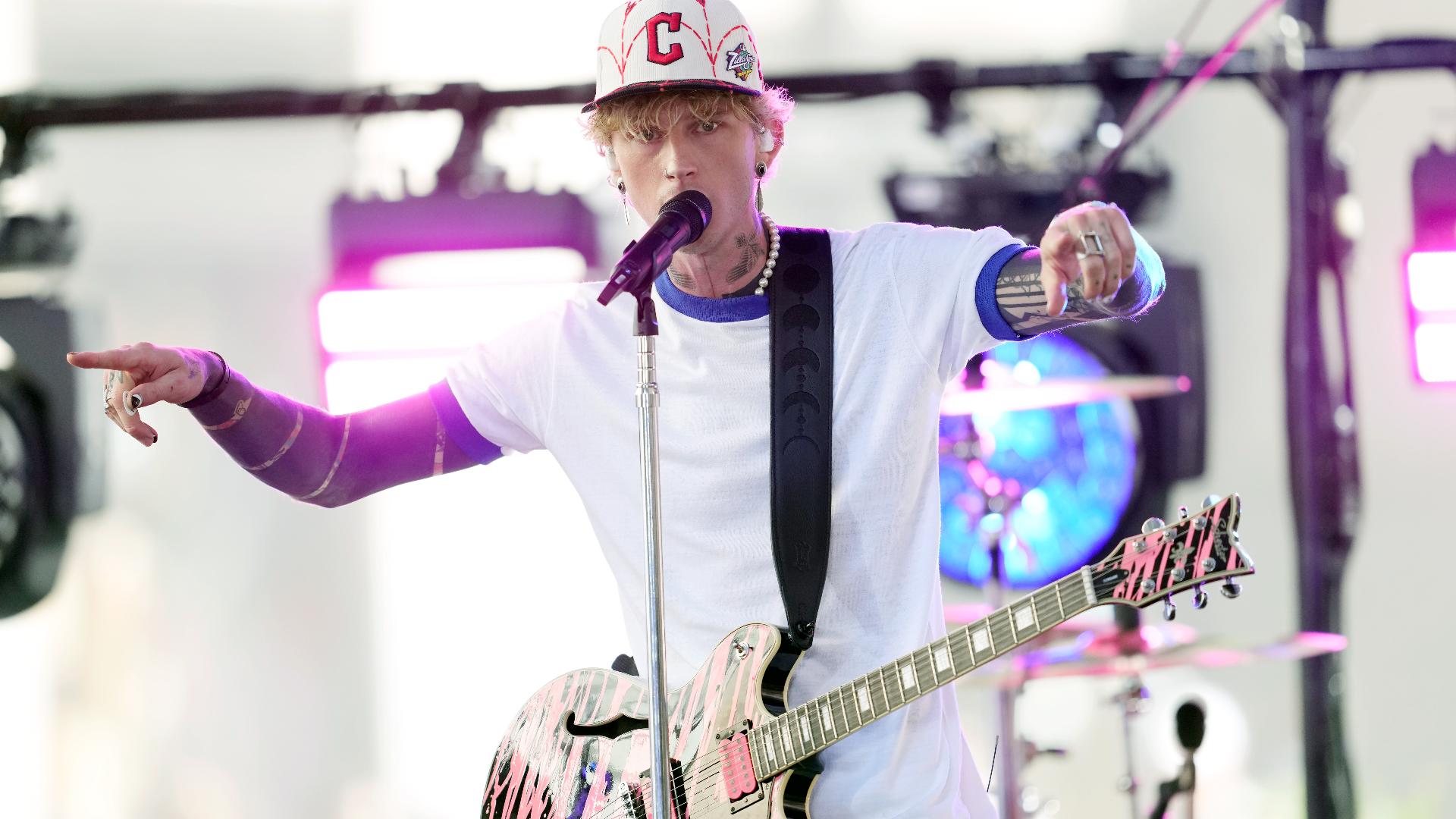 mgk, Wiz Khalifa performing at Ruoff Music Center in June 2026 | wthr.com