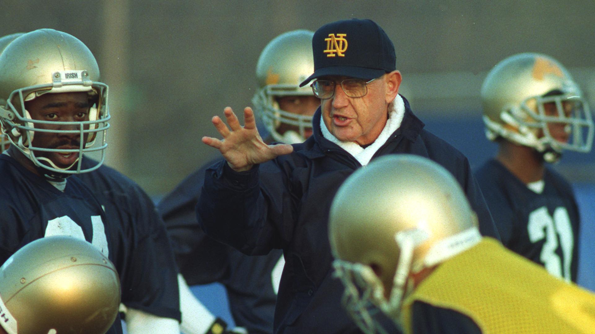 Reports: Legendary Notre Dame football head coach Lou Holtz enters ...