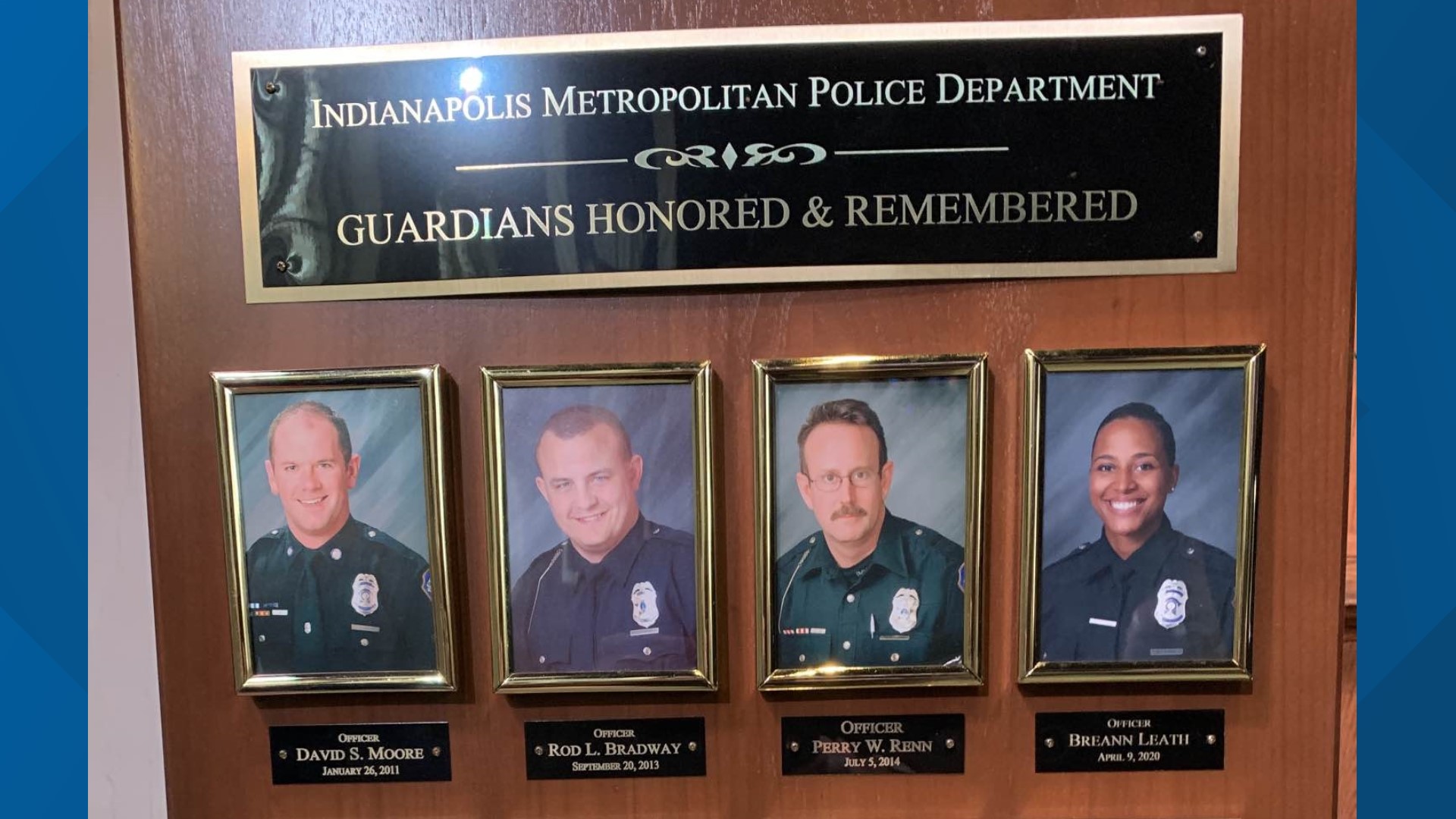 Fallen Marion Co. officer remembered at memorial service | wthr.com
