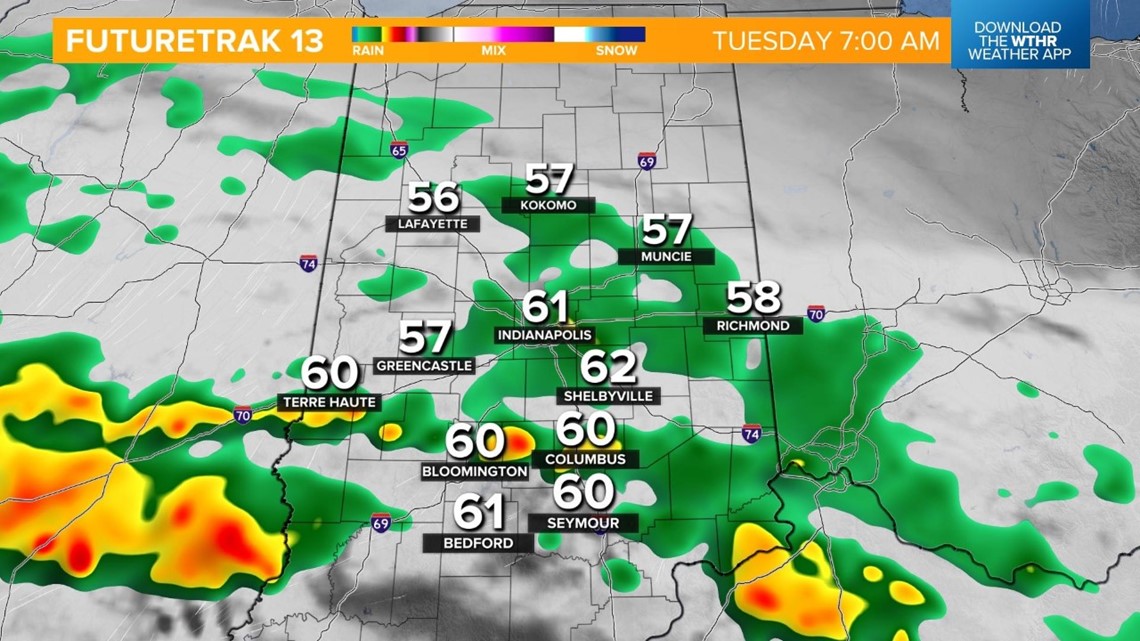 Weather blog: Rain timeline for Monday and Tuesday | wthr.com
