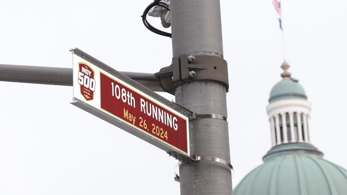 Downtown Indy streets get Indy 500-themed signs | wthr.com