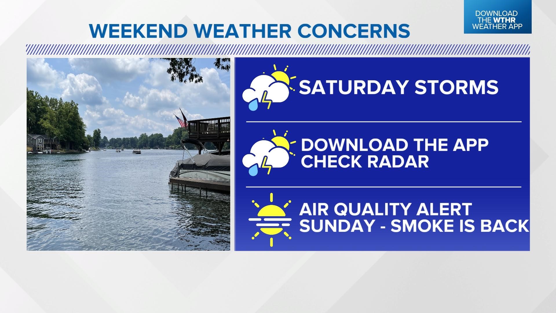 Saturday storms, Air Quality Alert Sunday | wthr.com