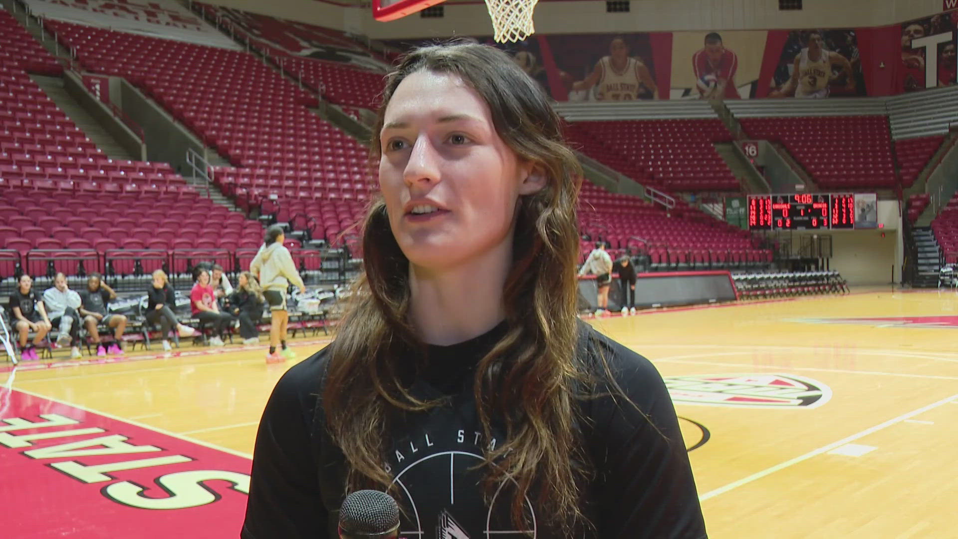 Ally Becki leads Ball State women with historic stats | wthr.com