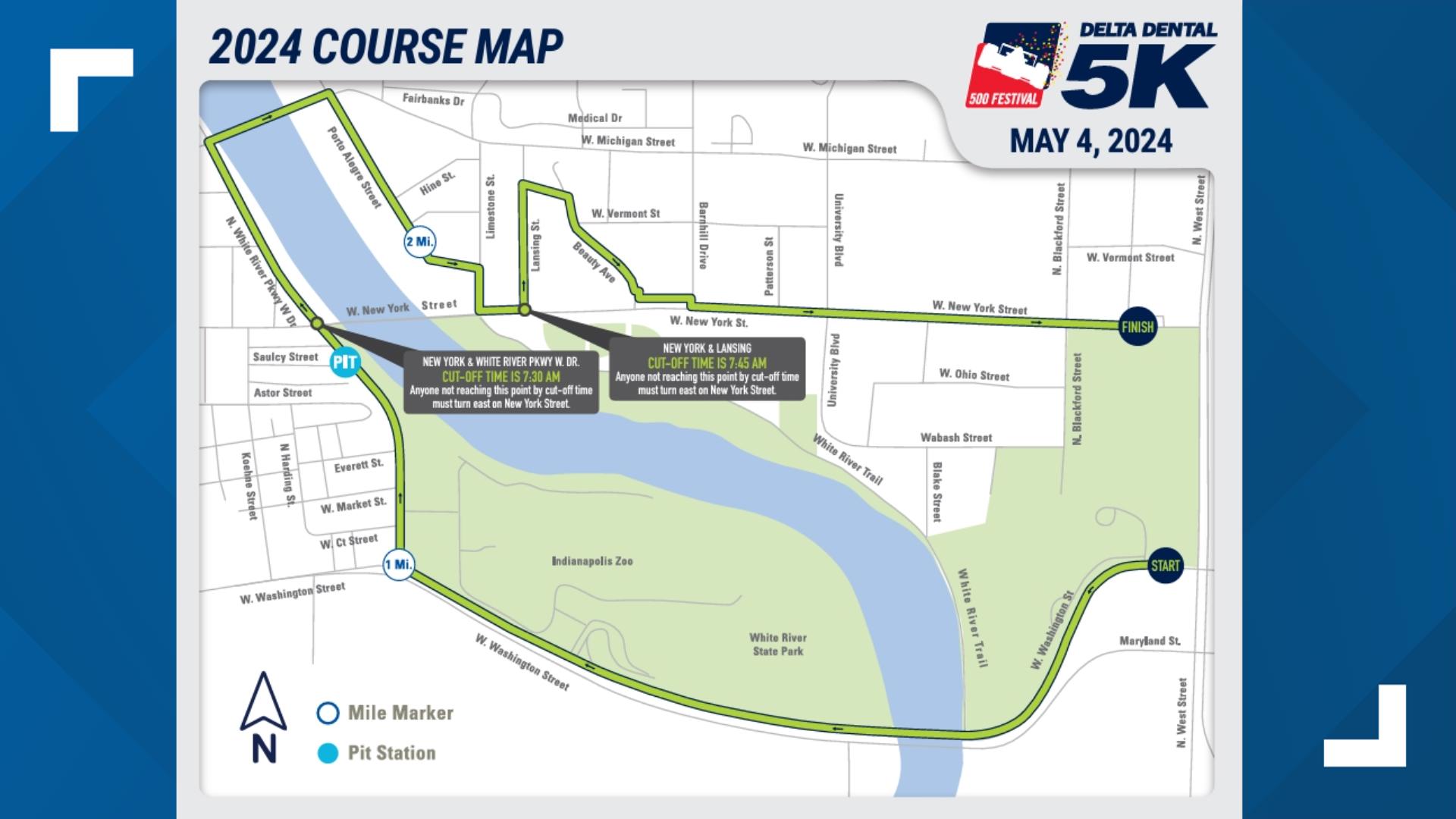 Mini-Marathon street closures and course maps | wthr.com