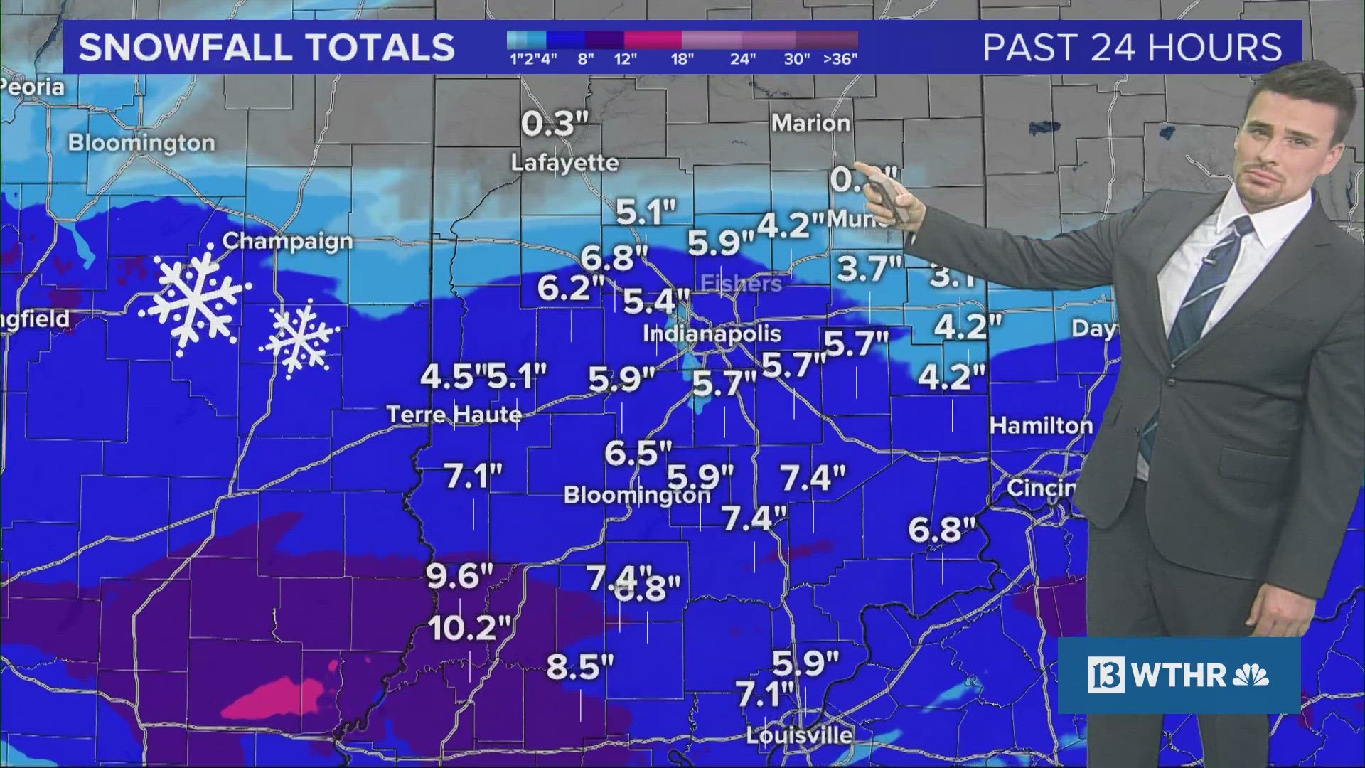 10 p.m. update on winter snow storm in Indiana | Weather Impact Alert ...