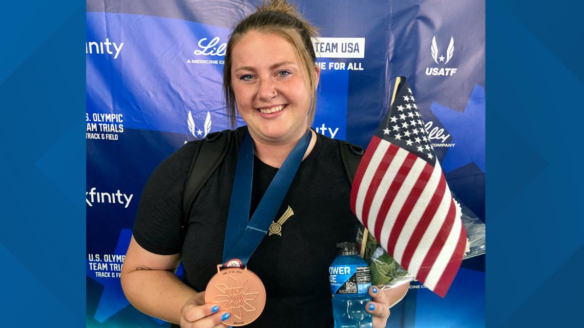 Indiana State University thrower finishes 3rd at Olympic Trials | wthr.com