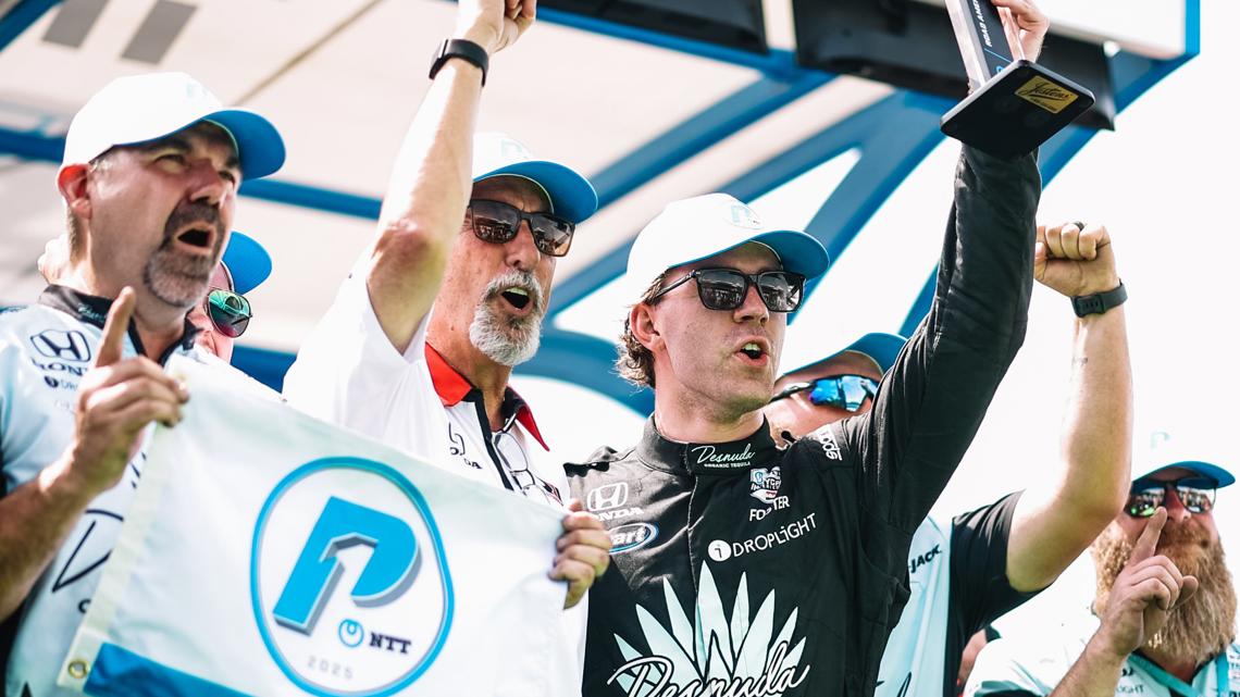 Louis Foster wins first IndyCar pole at Road America | wthr.com