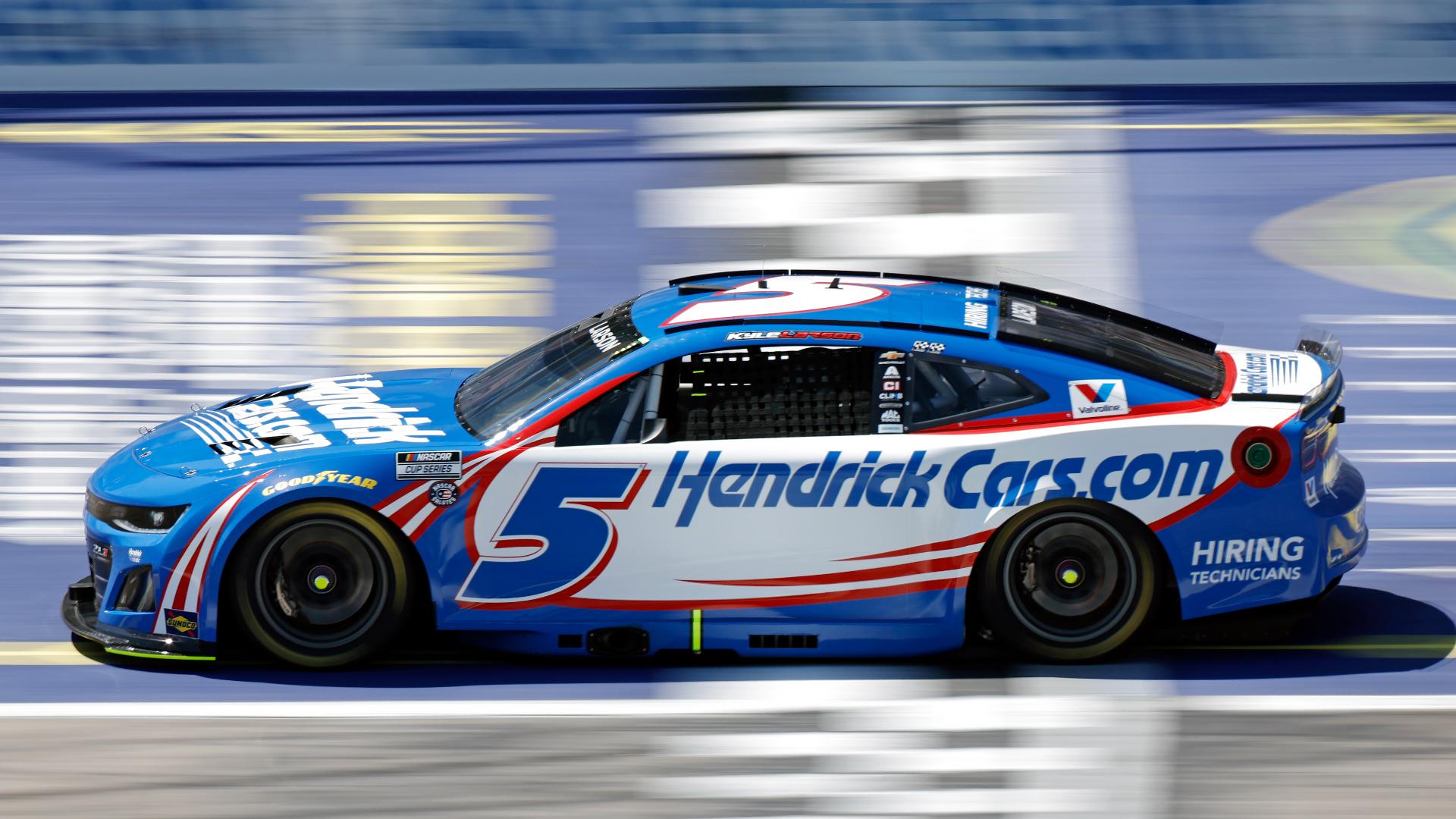 Kyle Larson wins NASCAR Cup Series Advent Health 400 at Kansas | wthr.com