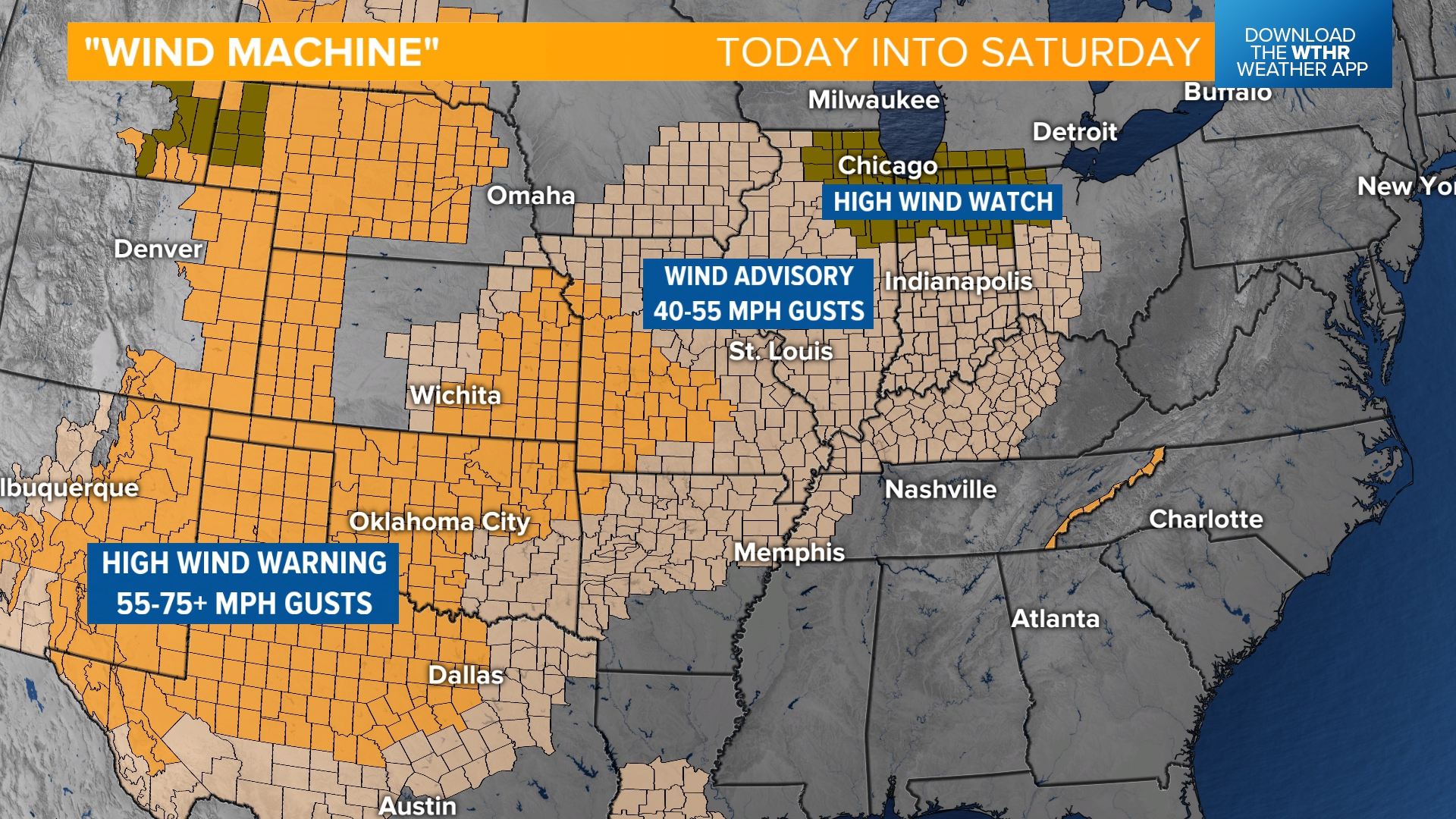 Weather Impact Alert: High wind likely tonight, tornadoes possible ...
