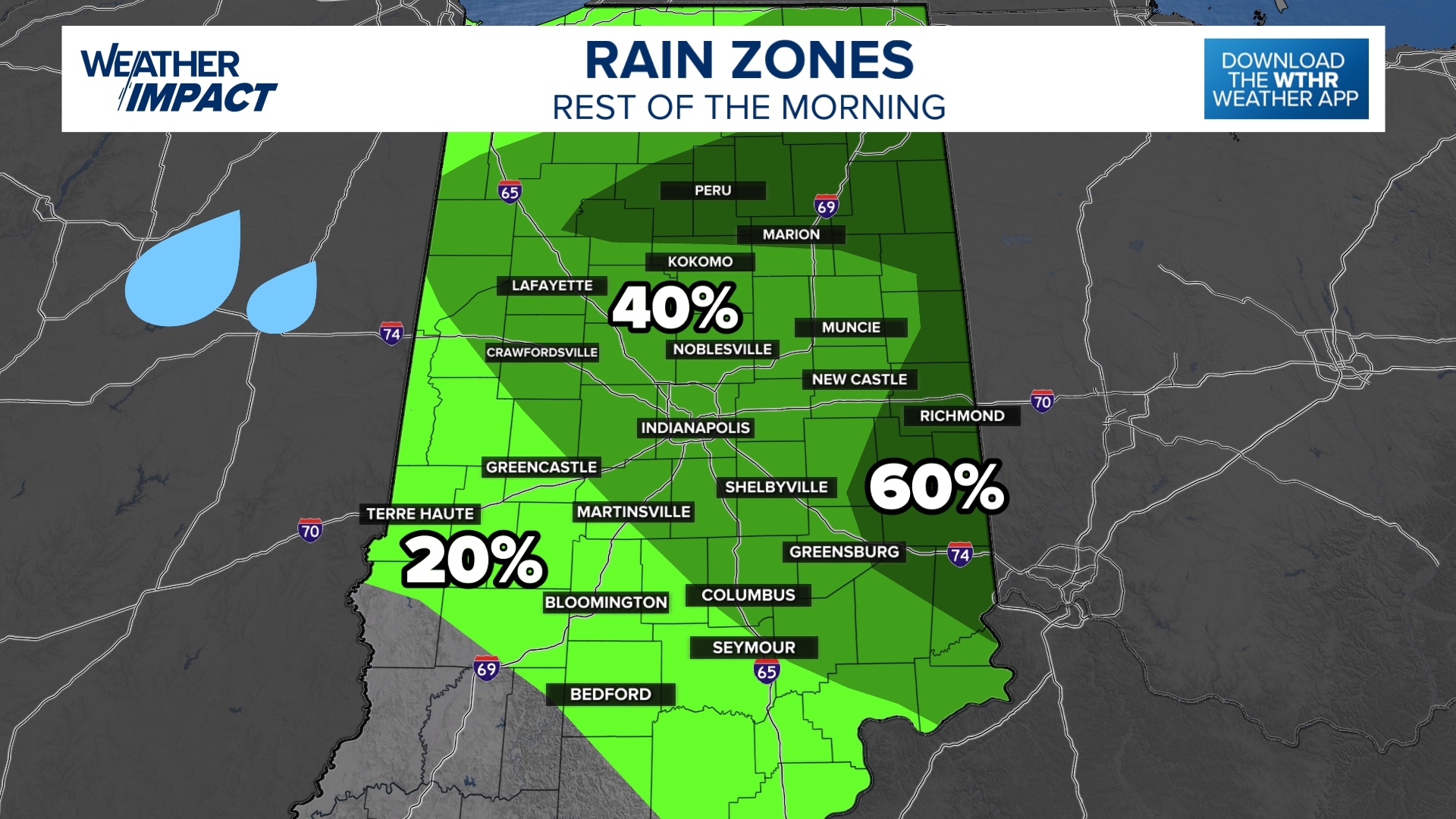Rain Monday for Indiana: Scattered showers, evening storms and relief ...