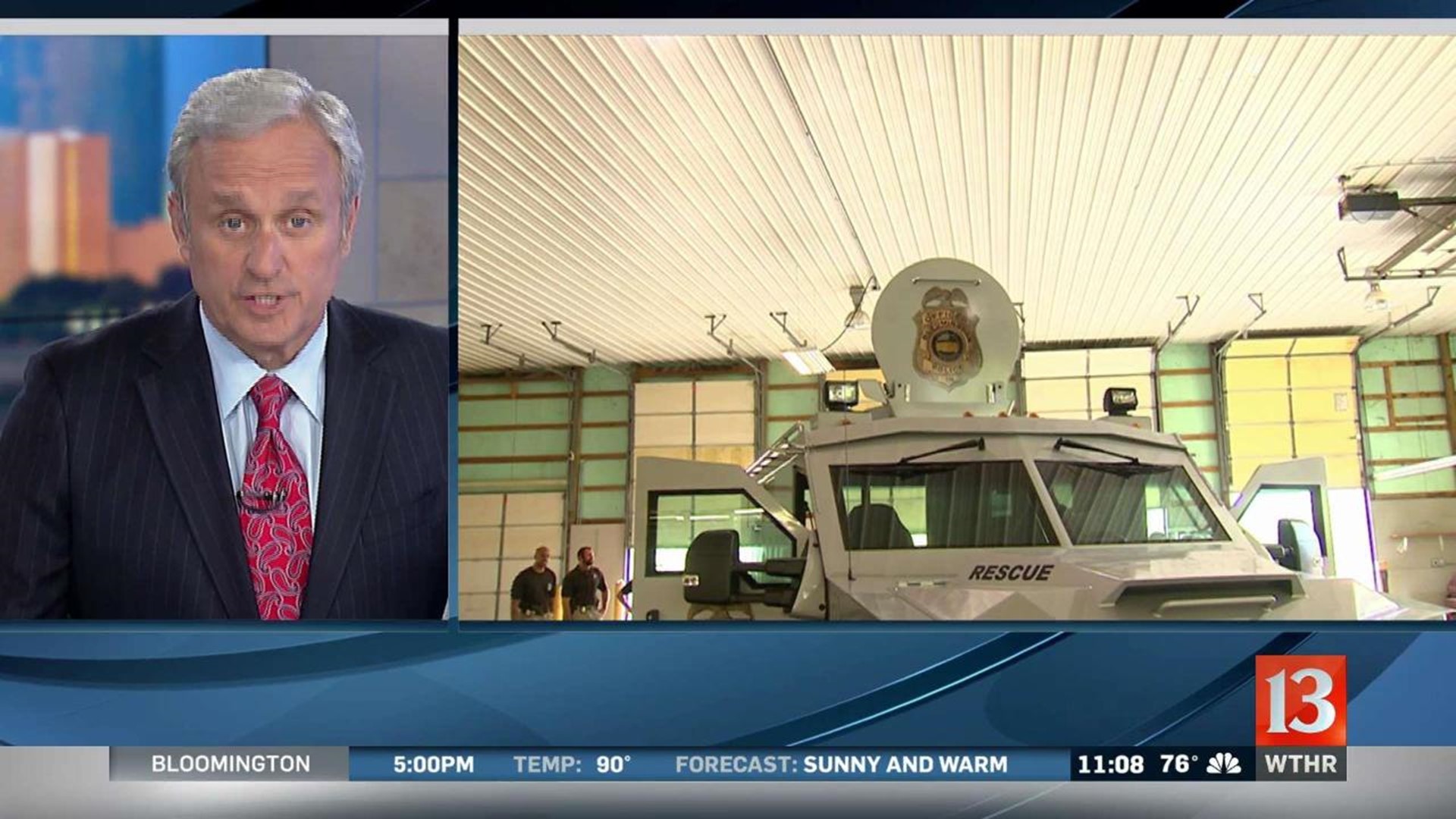 Bloomington Police unveils department's new armored vehicle | wthr.com