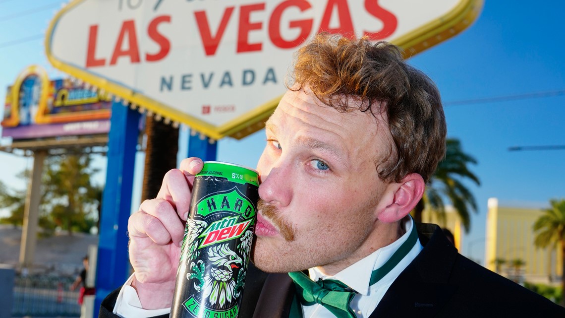 Indiana man marries can of Hard Mtn Dew in Las Vegas | wthr.com