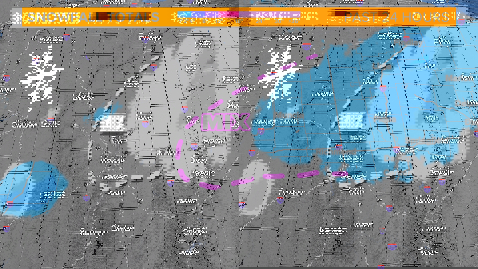 Winter weather system impacts Indiana ahead of Thanksgiving | wthr.com