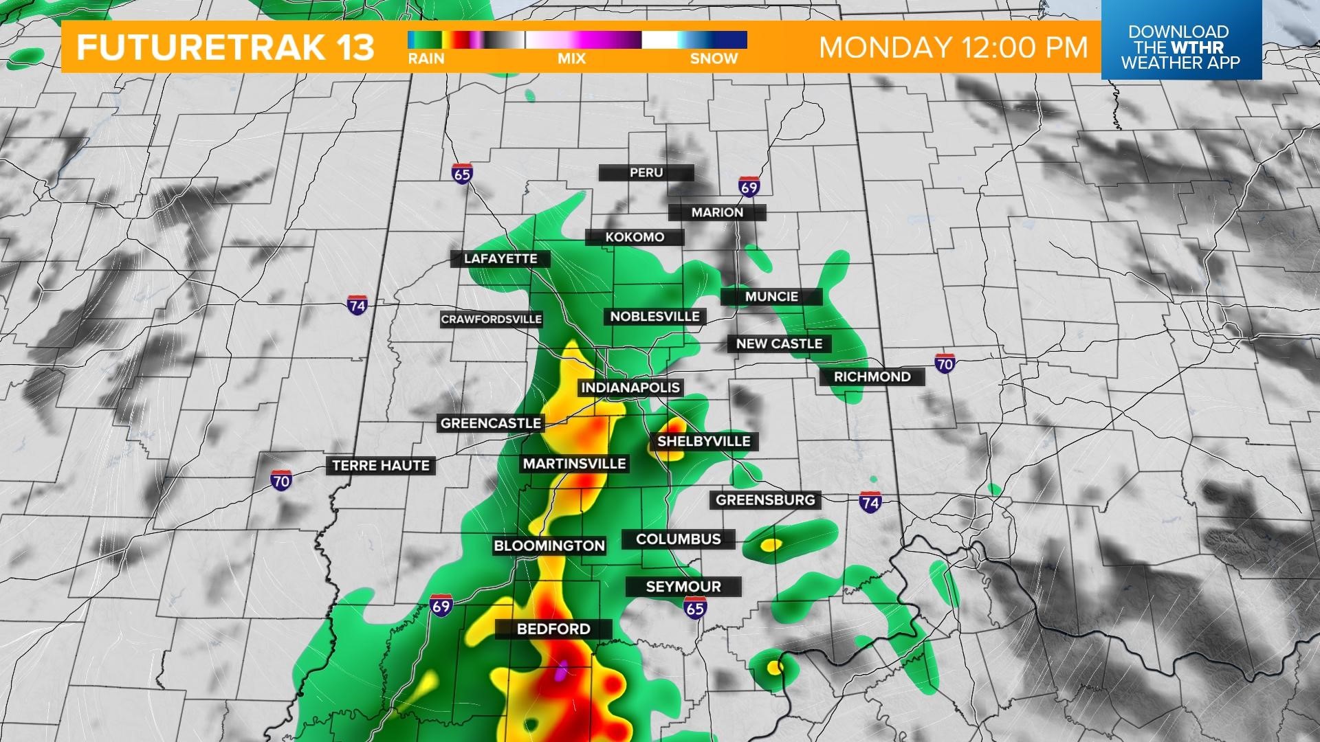 Monday morning Indiana storm timeline update | wthr.com