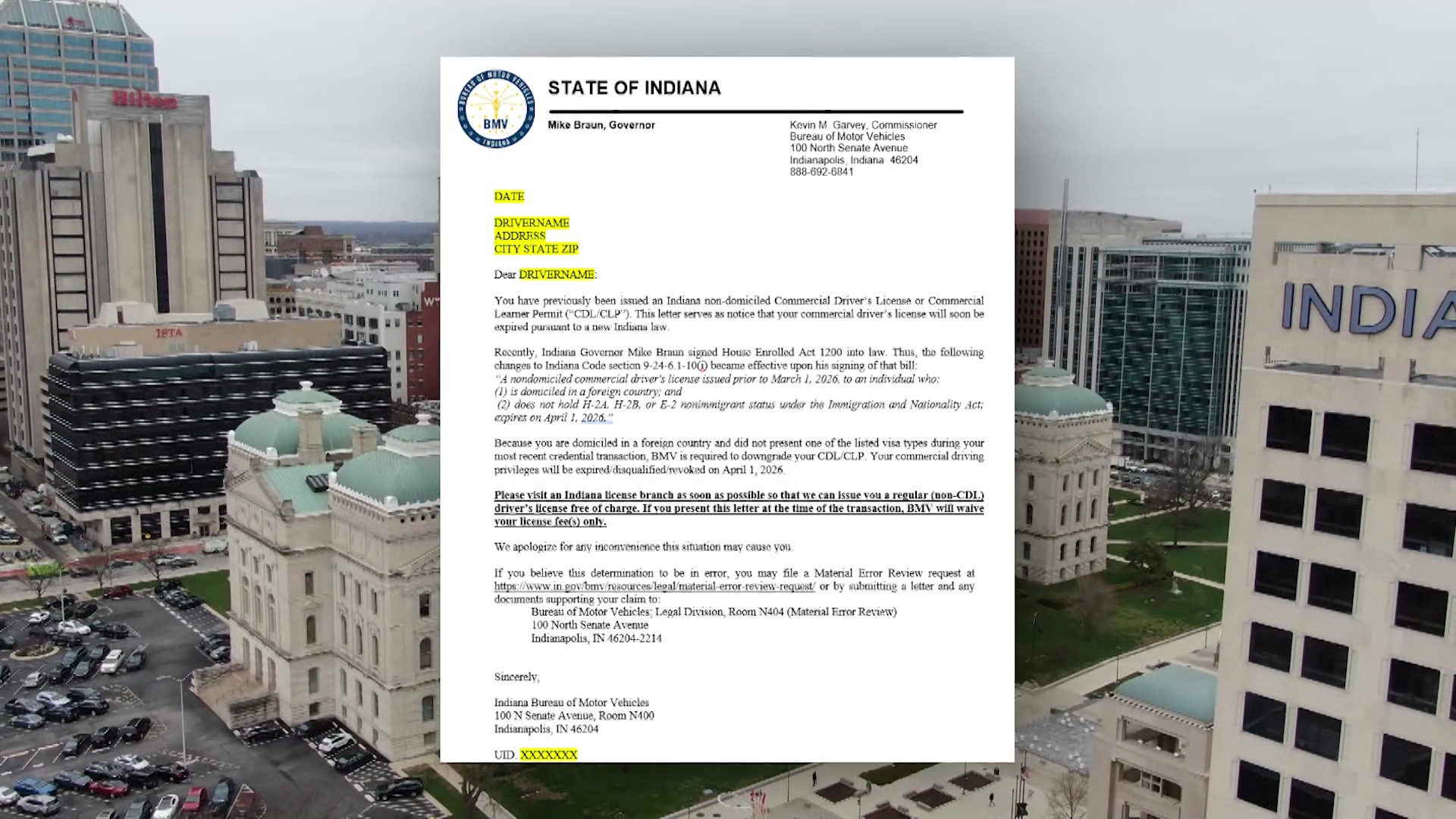Nearly 2,000 immigrants lose commercial driver’s licenses in Indiana ...