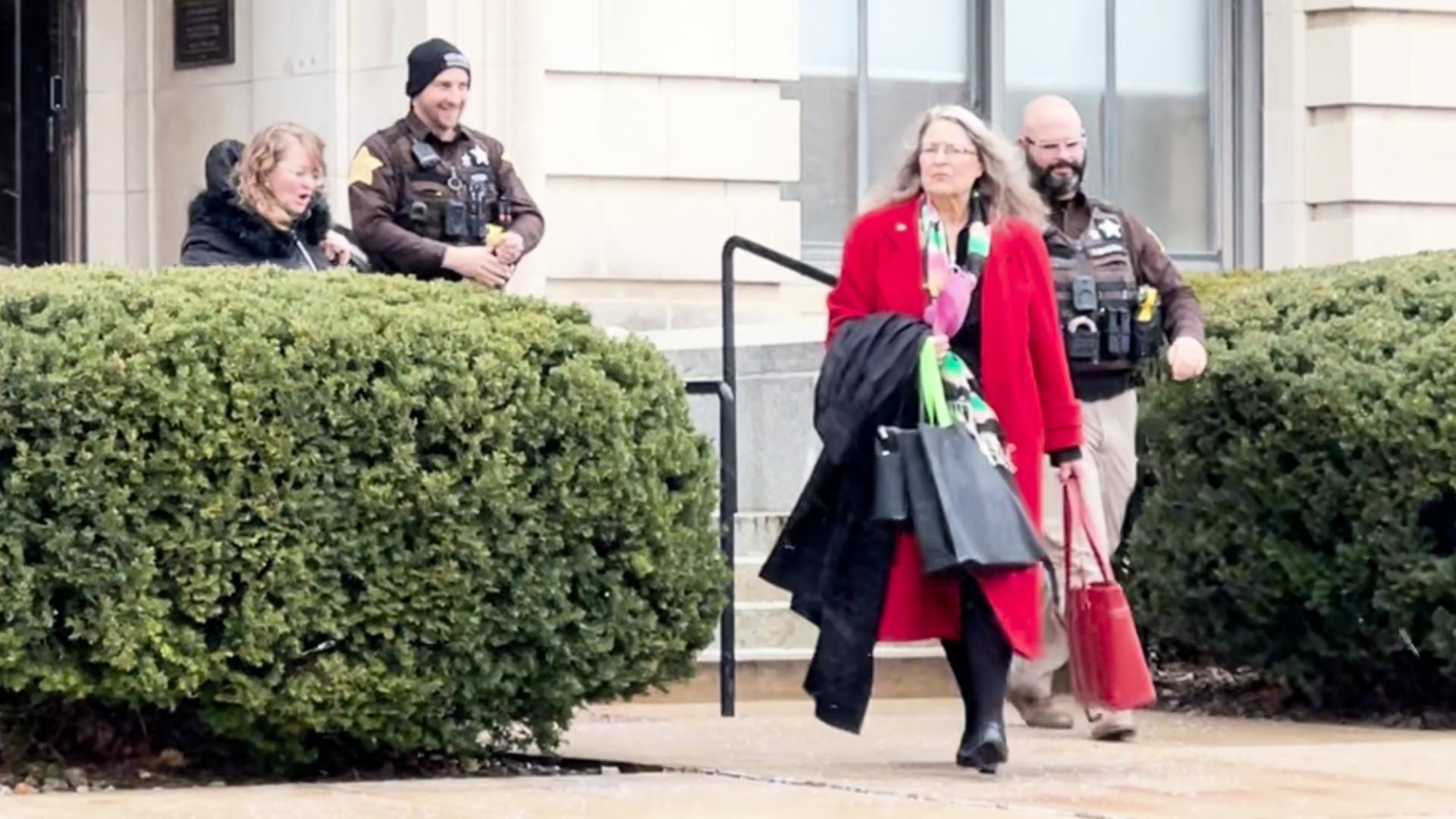 Judge Frances Gull leaves the courthouse after Delphi murders ... Judge Frances Gull leaves the courthouse after Delphi murders ...