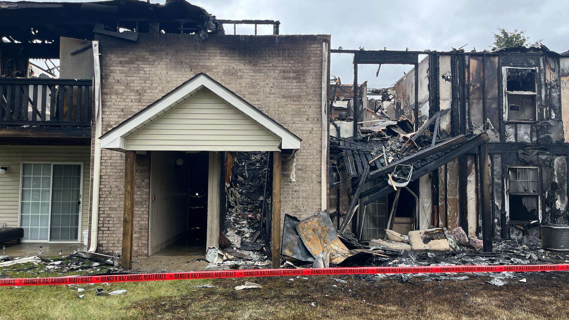 Anderson apartment complex fire destroys multiple units | wthr.com