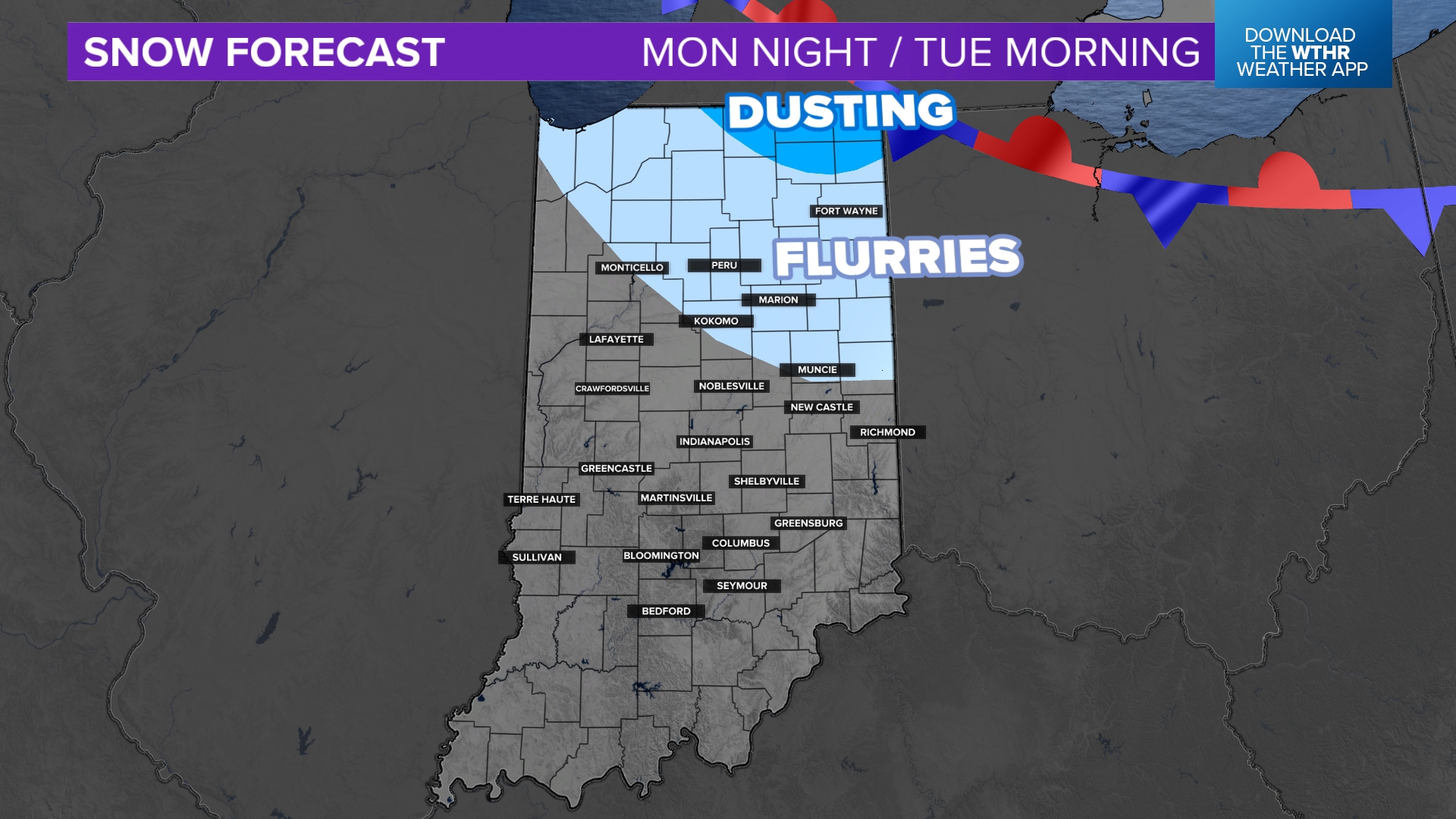 Tracking strong winds Monday, rushing in warmer air this week across ...