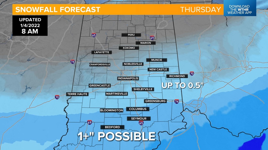 Weather Blog: Light snow accumulation Thursday | wthr.com