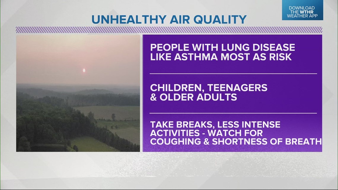 Canadian wildfires cause dangerous air quality levels in Indiana | wthr.com