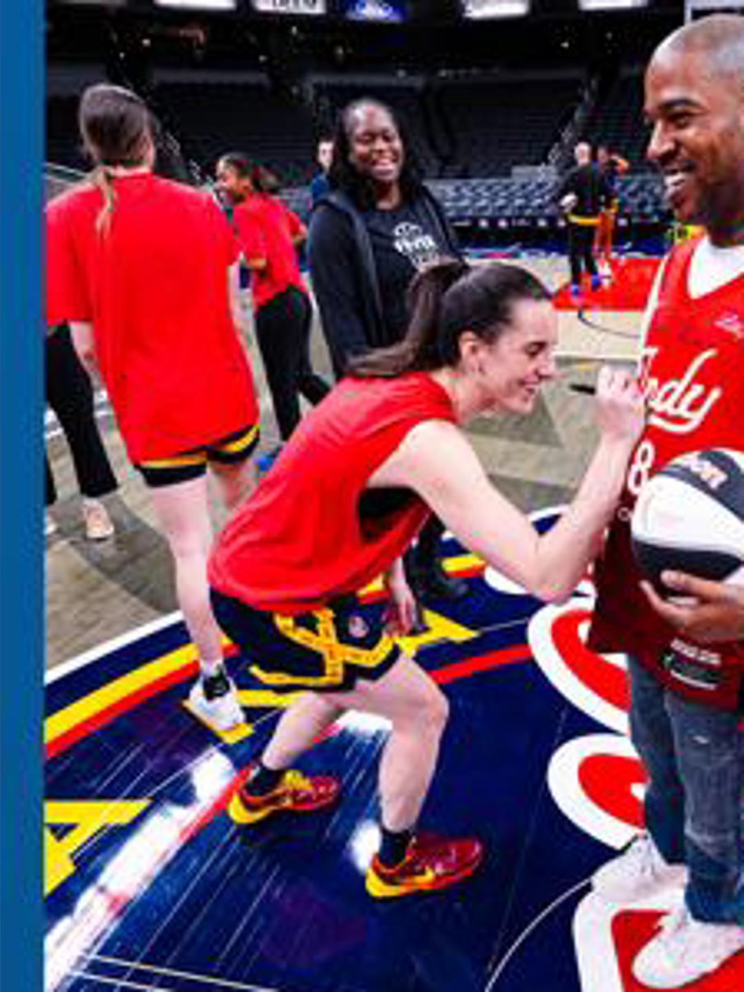Grammy Award-winning rapper Kid Cudi visits Indiana Fever team before ...