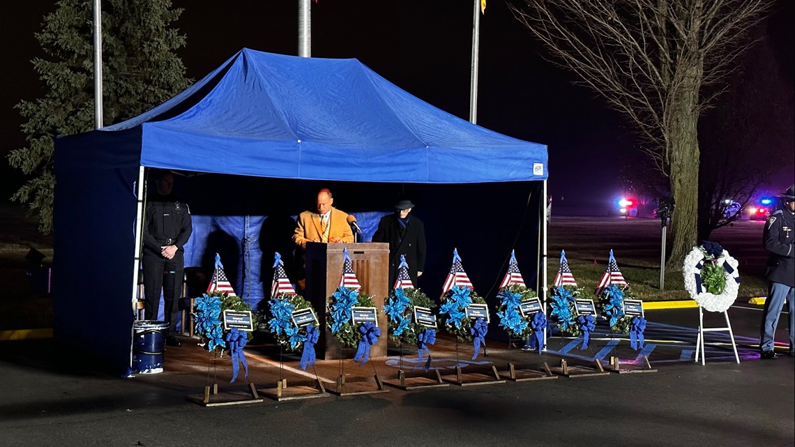 Project Blue Light ceremony honors fallen Hoosier police officers ...