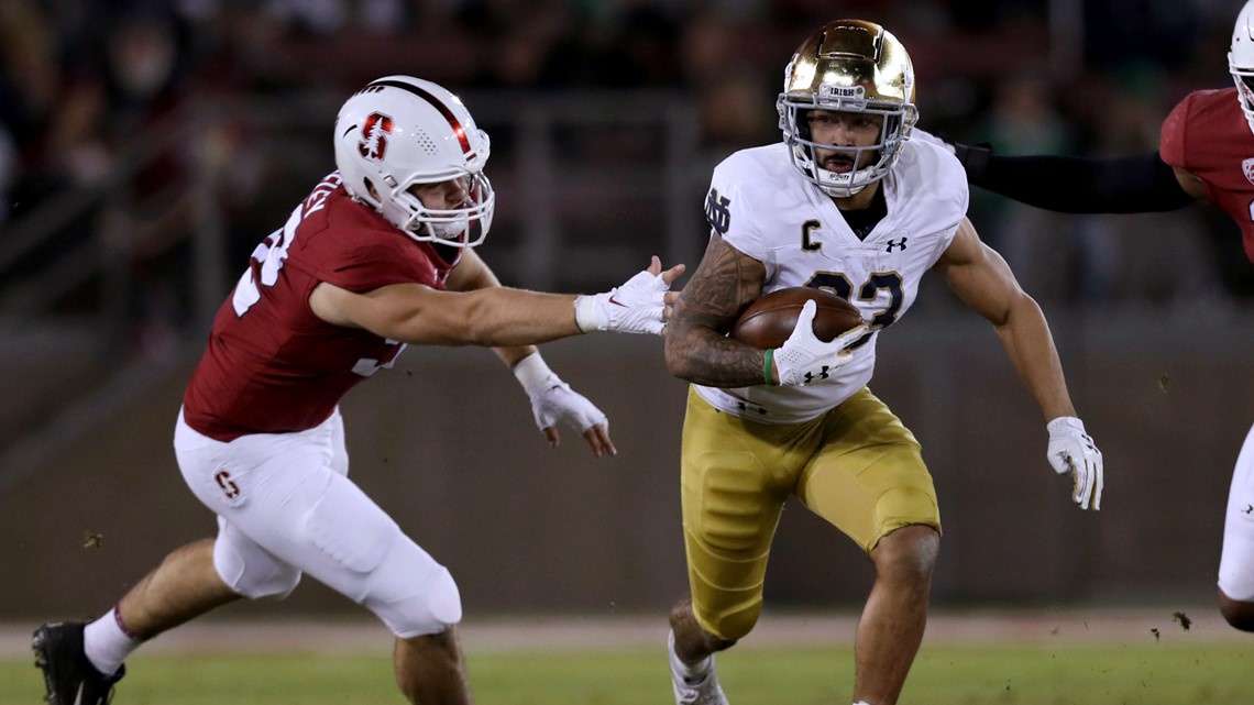 Notre Dame beats Stanford 45-14 to finish 11-1; awaits playoffs | wthr.com