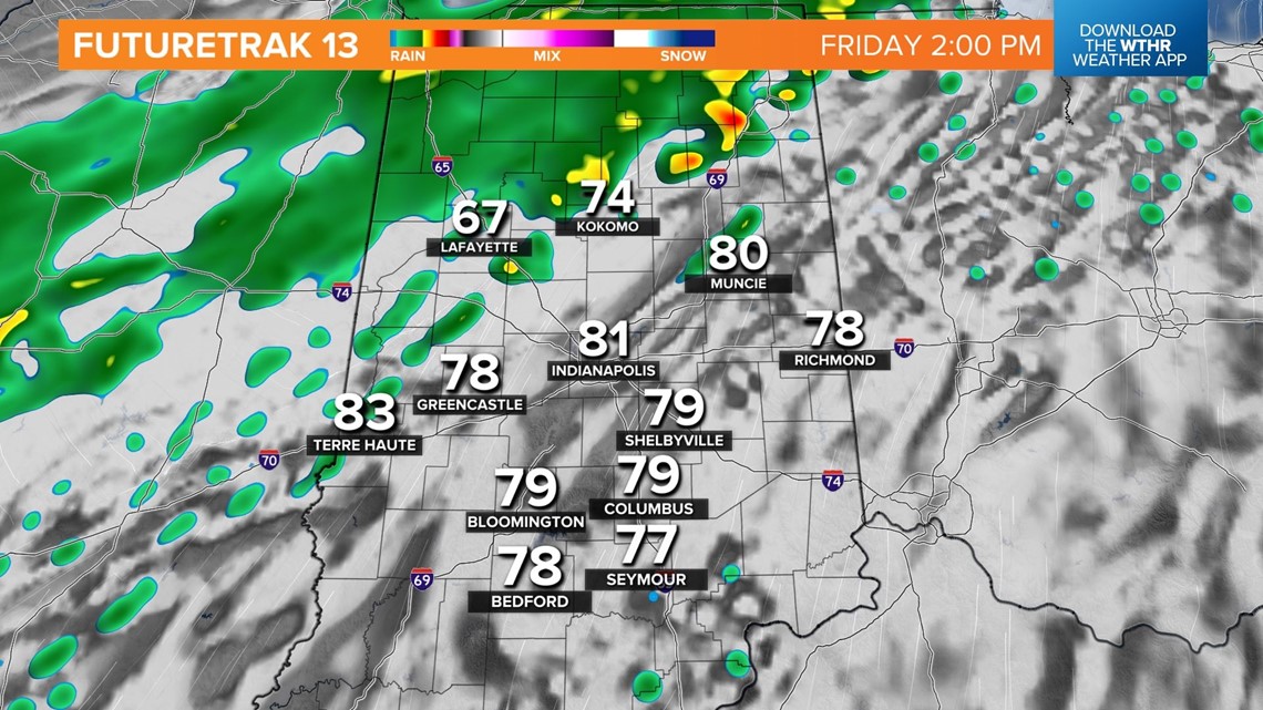 Next rain chance arrives Fast Friday afternoon | wthr.com