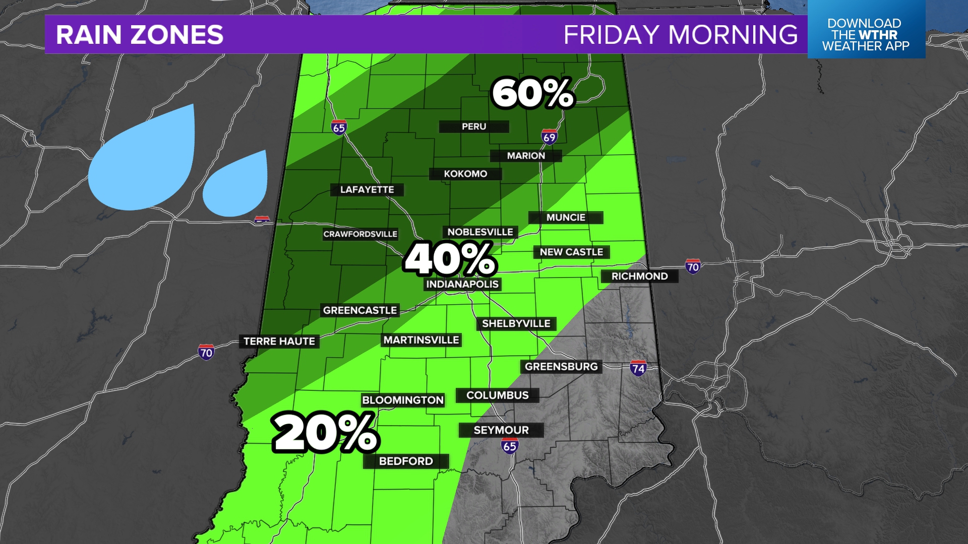 When to expect rain, storms, and then wind across Indiana Friday | wthr.com