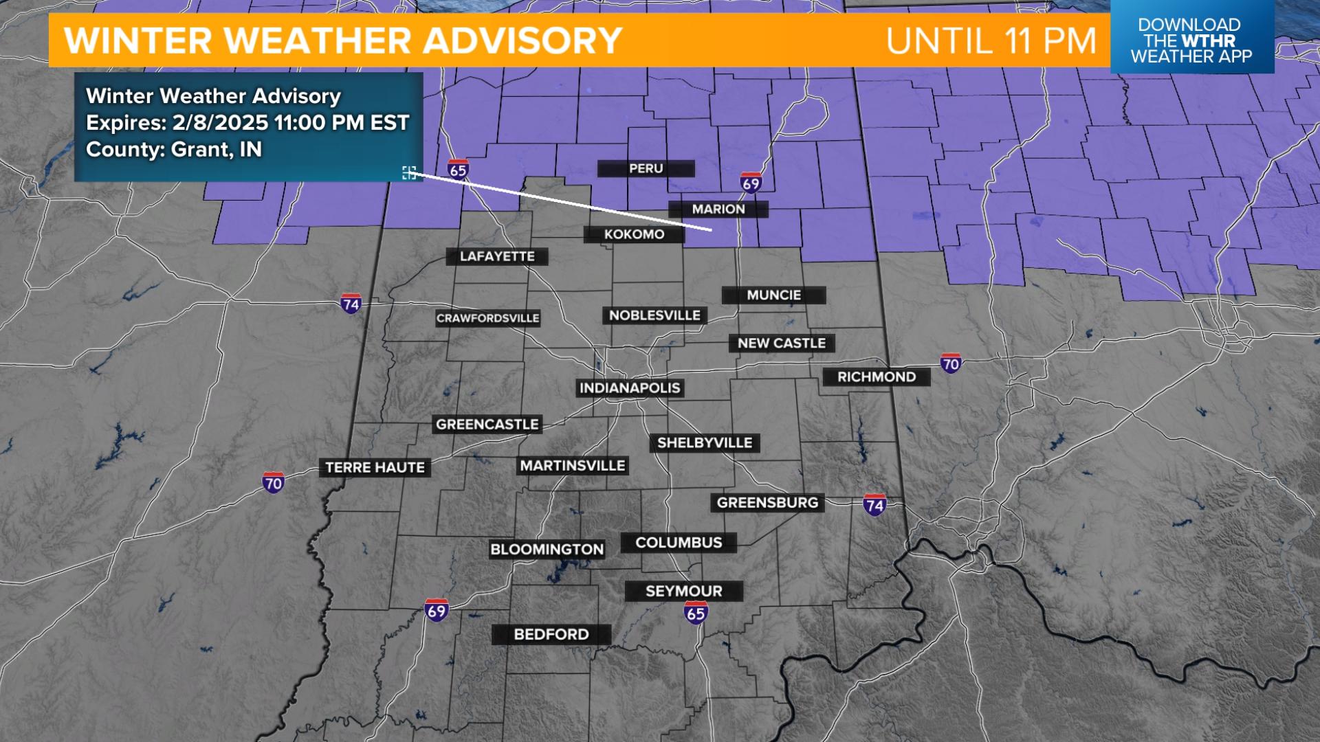 Winter Weather Advisory issued for northern Indiana today | wthr.com