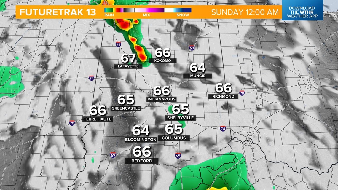 Isolated strong storms in Indiana overnight - May 6, 2023 | wthr.com