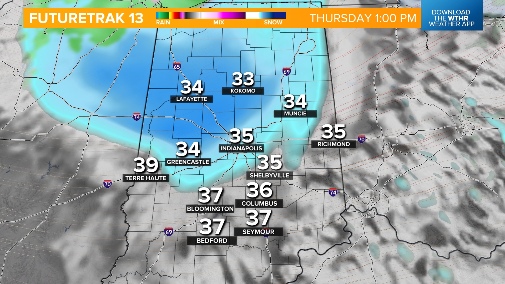 First snow, arctic blast of the season Thursday in central IN | wthr.com
