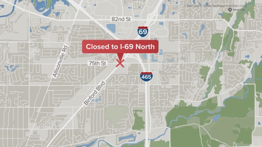 Traffic pattern changing through Clear Path 465 construction zone ...