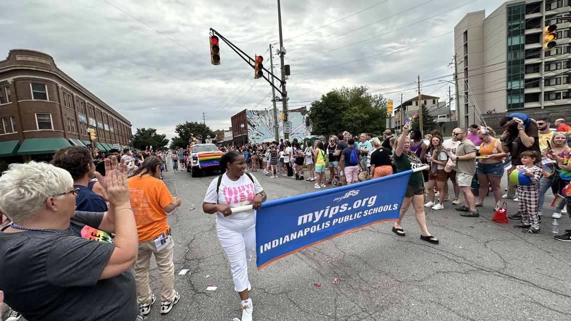 Thousands celebrate Indy Pride Parade in downtown Indianapolis | wthr.com