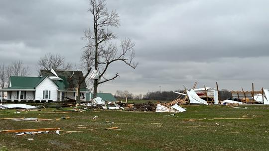 Damage came in after at least one tornado in central Indiana | wthr.com