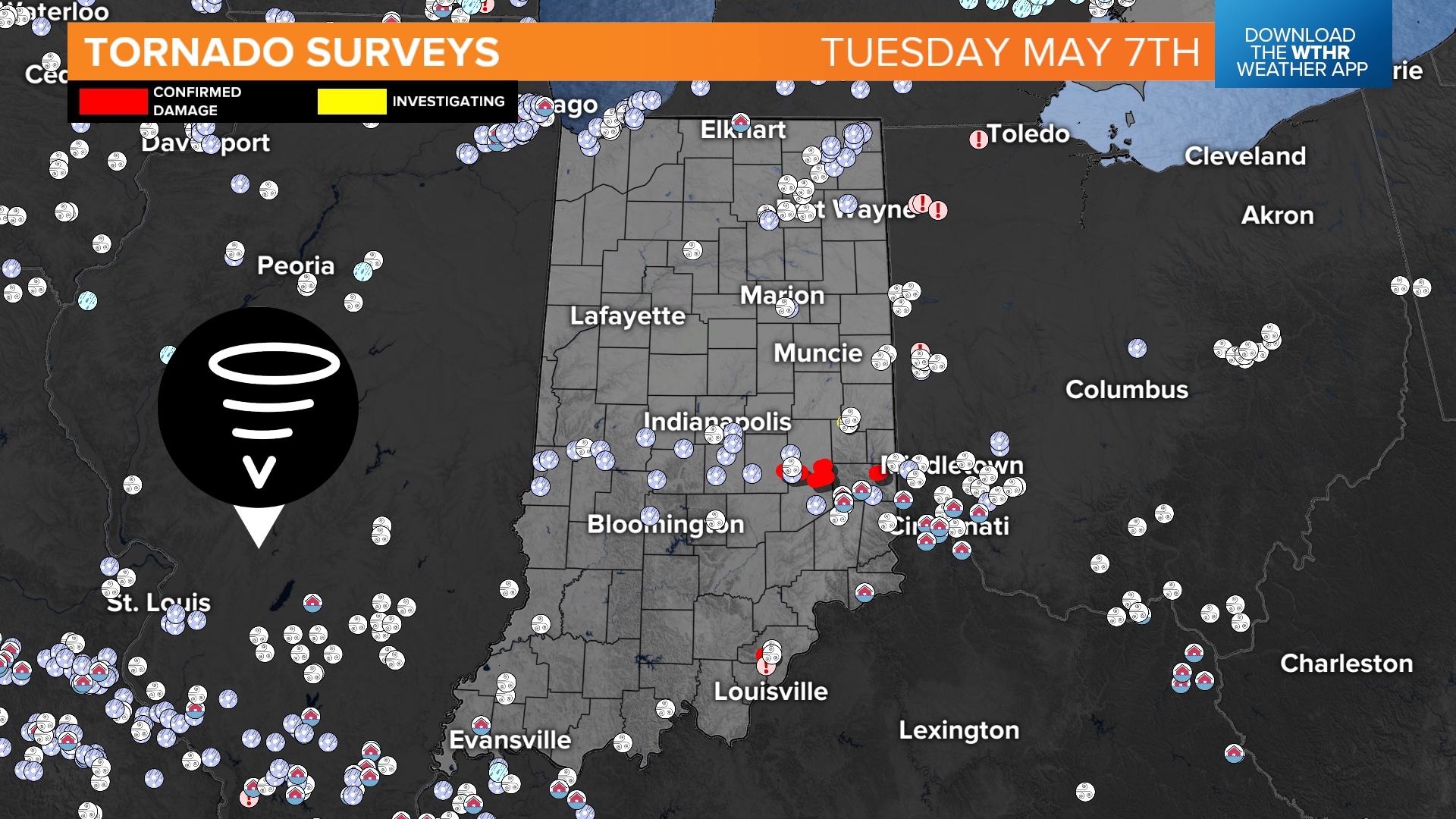 At least 6 tornadoes confirmed over central Indiana from Tuesday | wthr.com