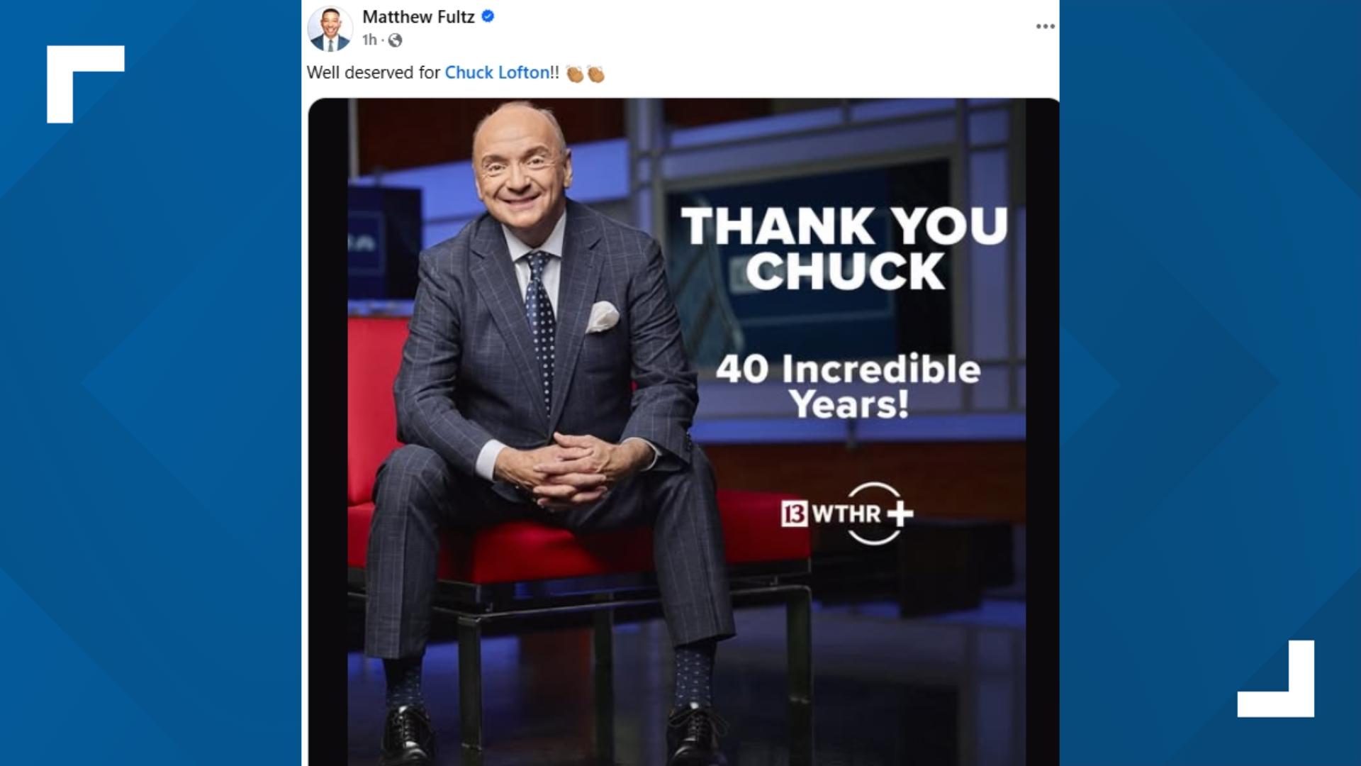 13News team reacts to Chuck Lofton's retirement announcement | wthr.com