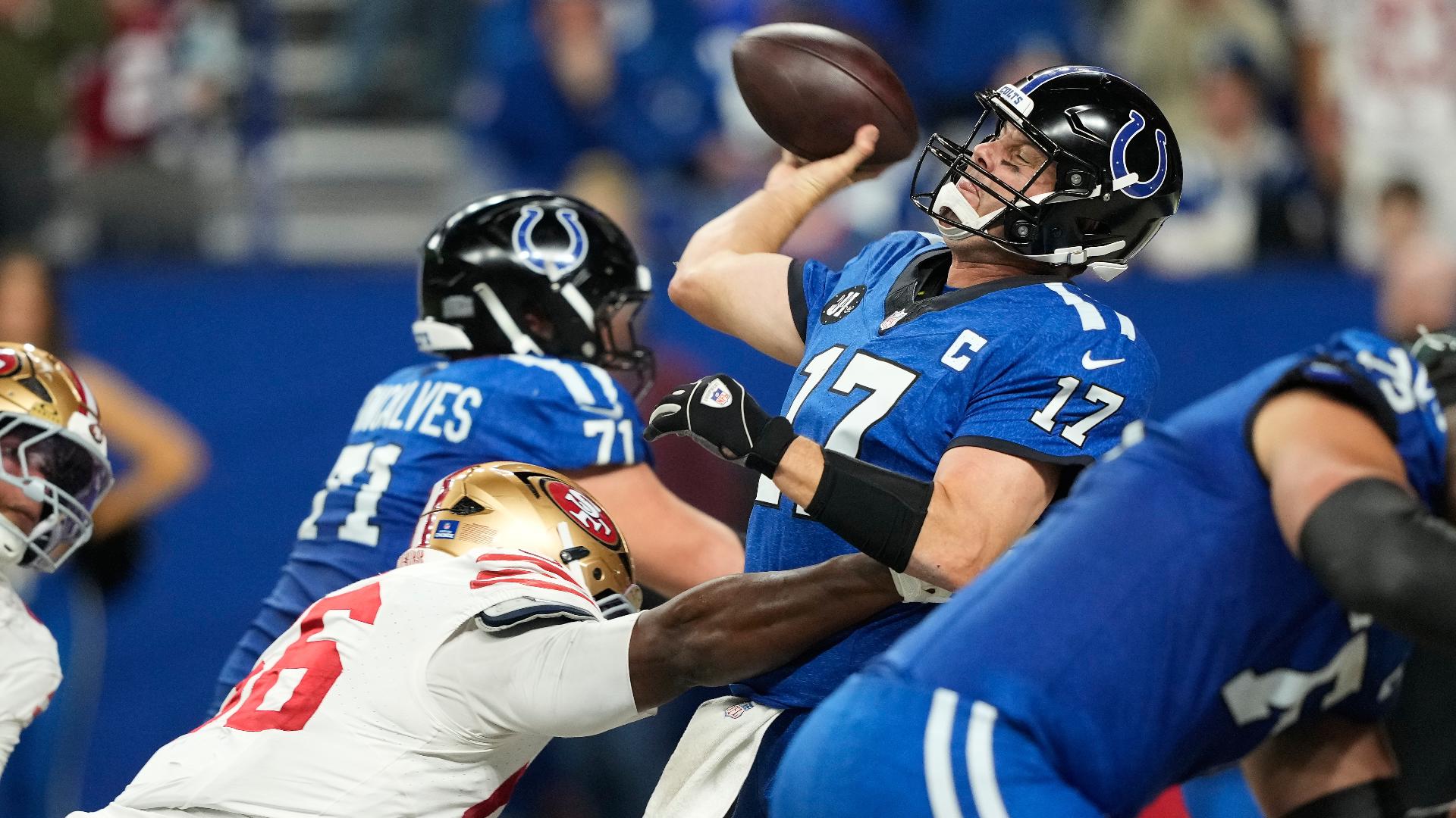 49ers rout Colts, who fall to 8-7 with fifth straight loss | Postgame ...