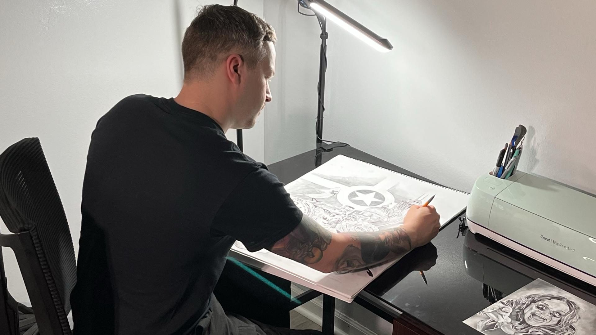 Speedway artist: Love letters to his hometown | wthr.com