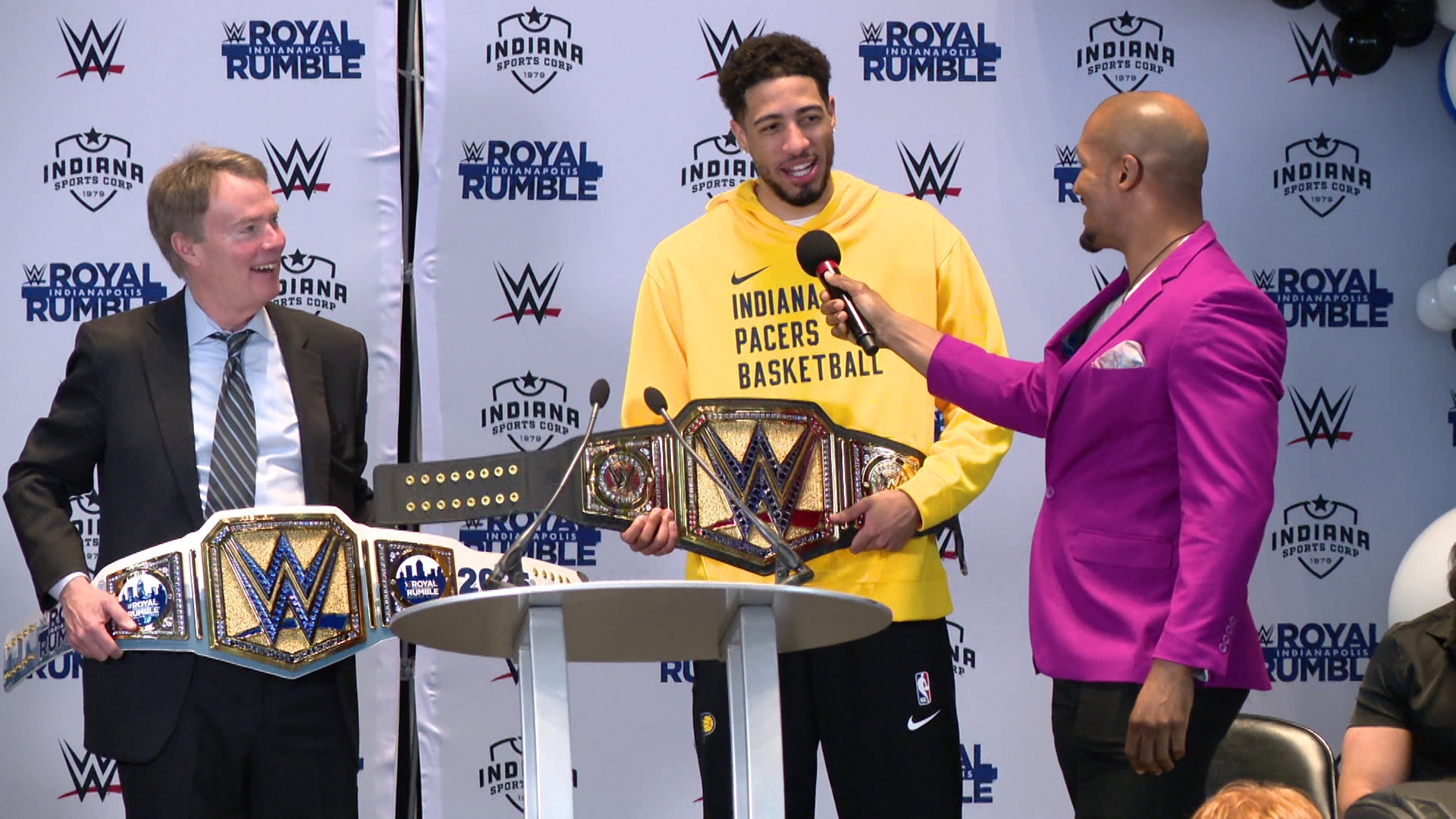 Triple H attempts to recruit Tyrese Haliburton for WWE Royal Rumble ...