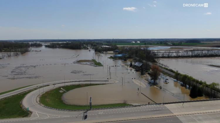 Bartholomew County roads still shut down by heavy flooding | wthr.com