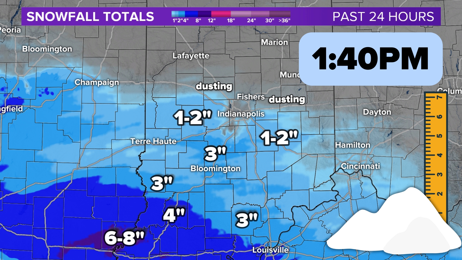 Winter storm brings snow and ice to Indiana | wthr.com