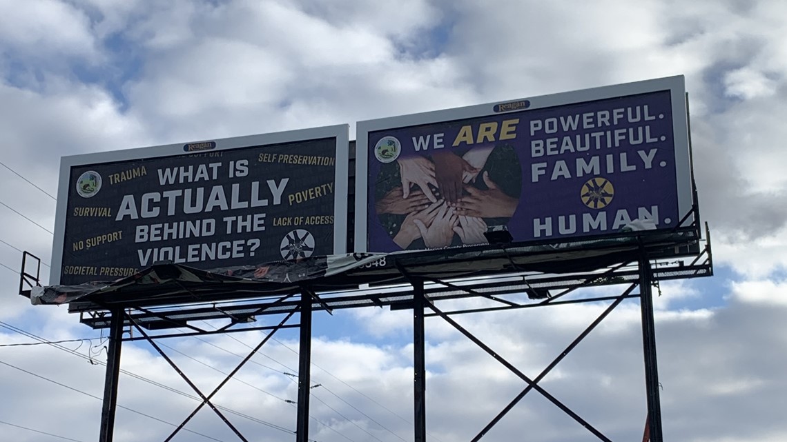 Youth-led violence prevention billboards up around Indy | wthr.com